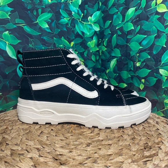 Vans | Shoes | Vans Sk8 Hi Tapered Stackform Osf Black White Platform ...